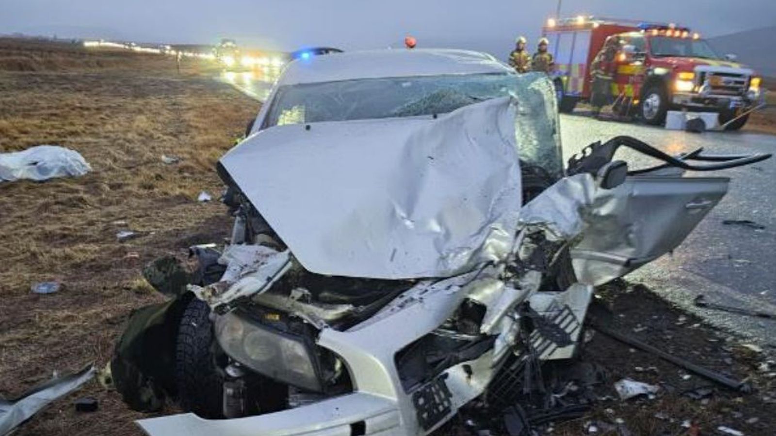 Skert at­hygli þegar ekið var inn á öfugan vegar­helming - Vísir