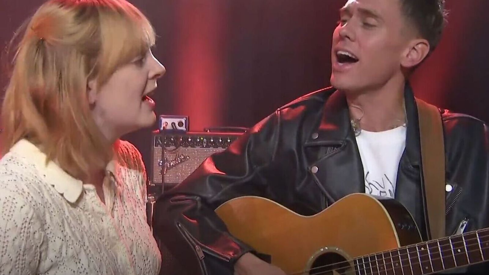 Una Torfa og Jón Jóns­son frum­fluttu lag í beinni - Vísir