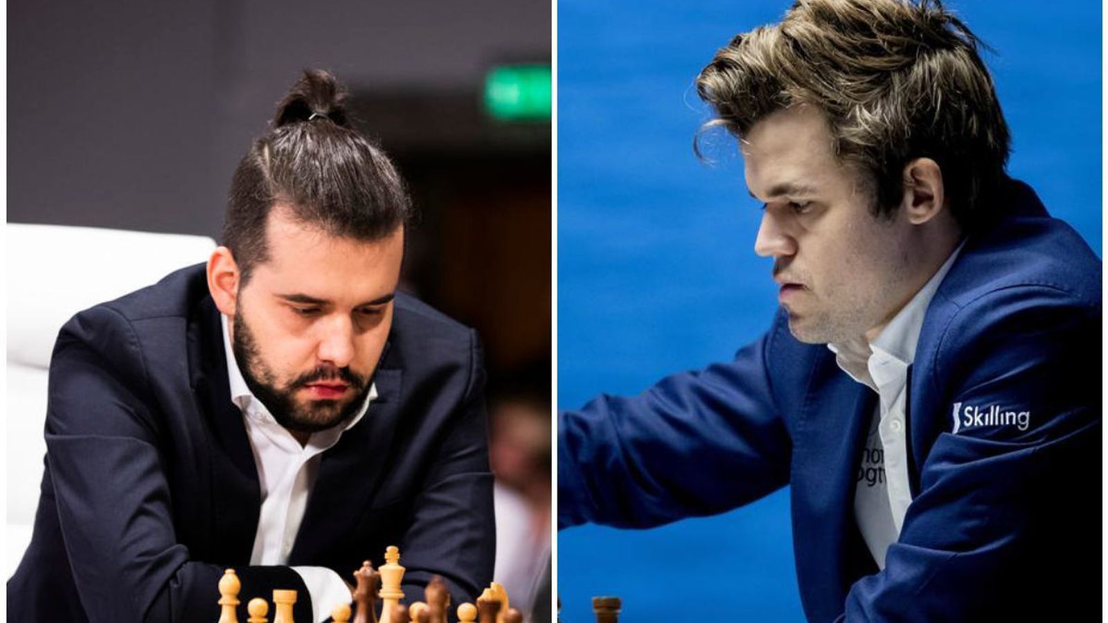 Nepomniachtchi og Carl­sen tefla um heims­meistara­titilinn í nóvember ...