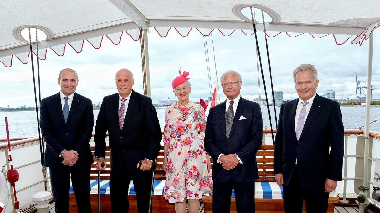 For­seta­hjónin fögnuðu með Margréti Þór­hildi - Vísir