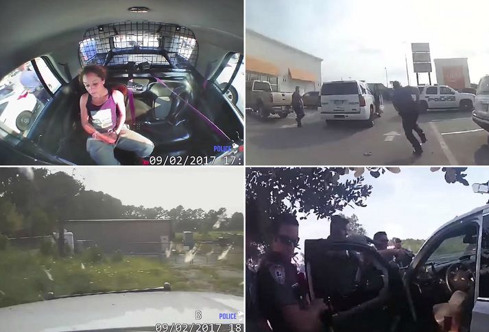 Vippaði sér úr handjárnunum og stal lögreglubílnum - Vísir