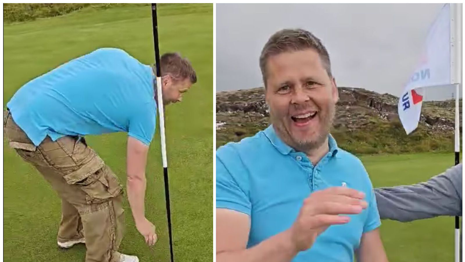 Siggi Raggi for holu í höggi á vellinum þar sem Ís­lands­mótið fer fram ...