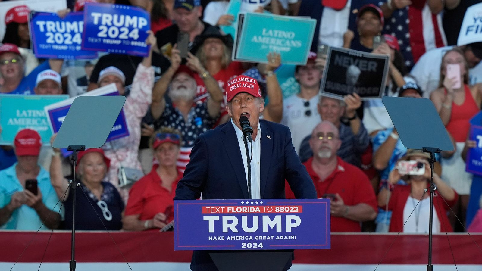 Trump ræðst gegn Harris og beinir at­hygli að Rubio - Vísir