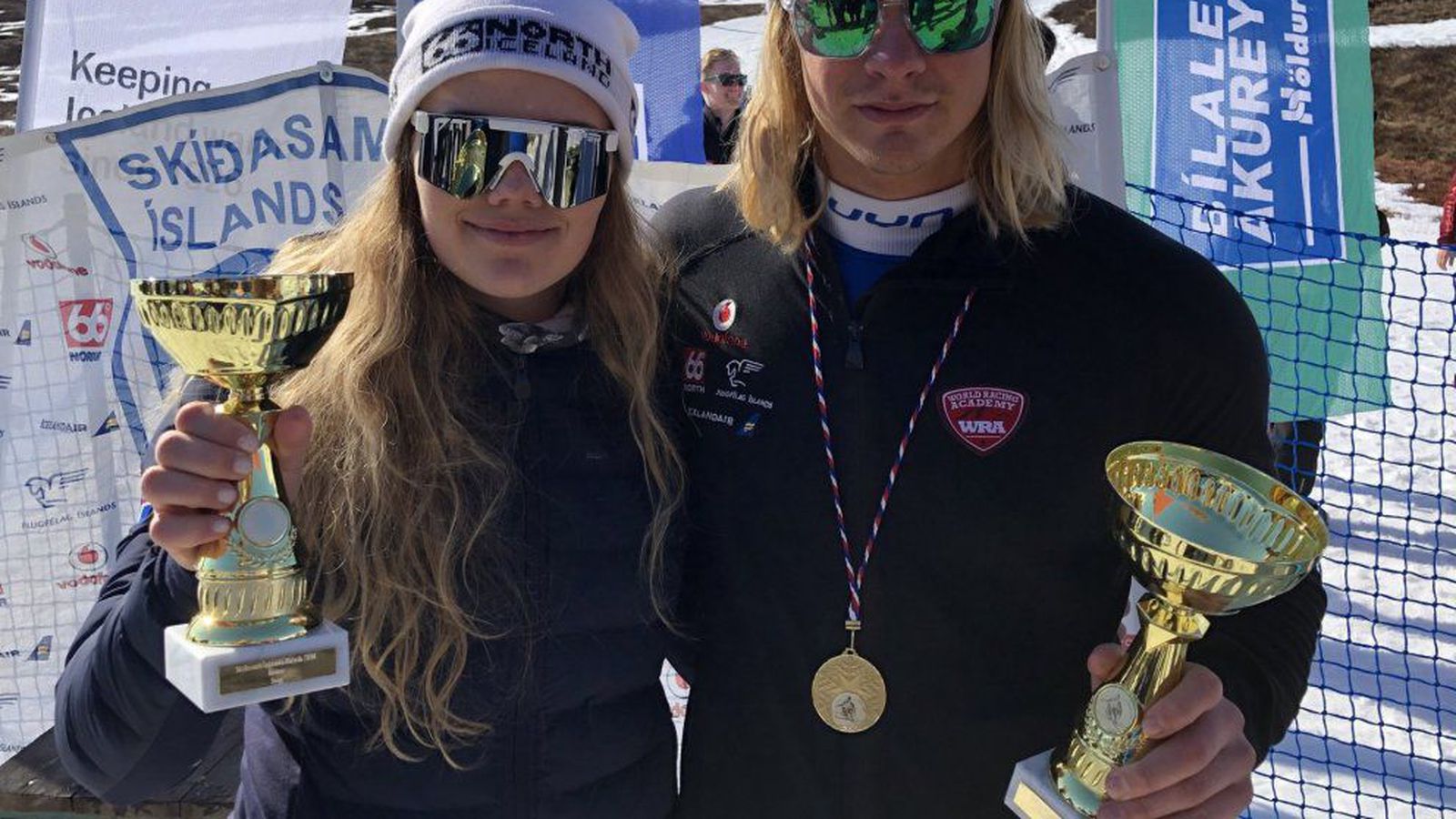 María og Sturla eru Íslandsmeistarar í svigi - Vísir