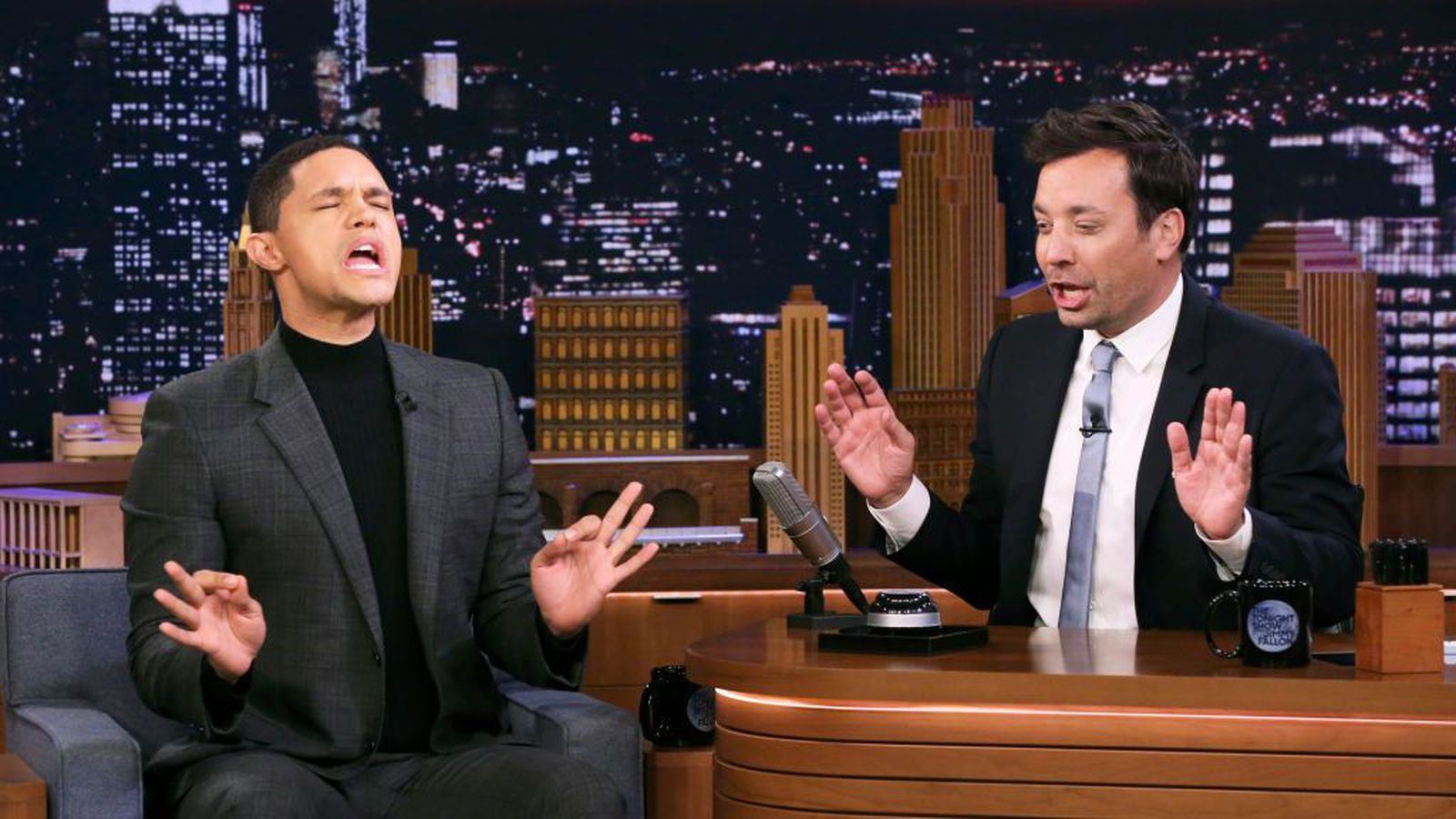 Noah og Fallon þróuðu nýja týpu af Trump-eftirhermu - Vísir