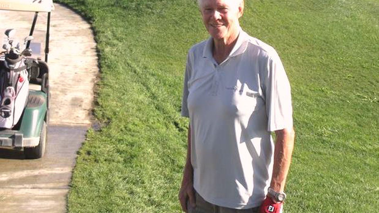 75 ára gamall Ellert Schram vann mótið með yfirburðum - Vísir