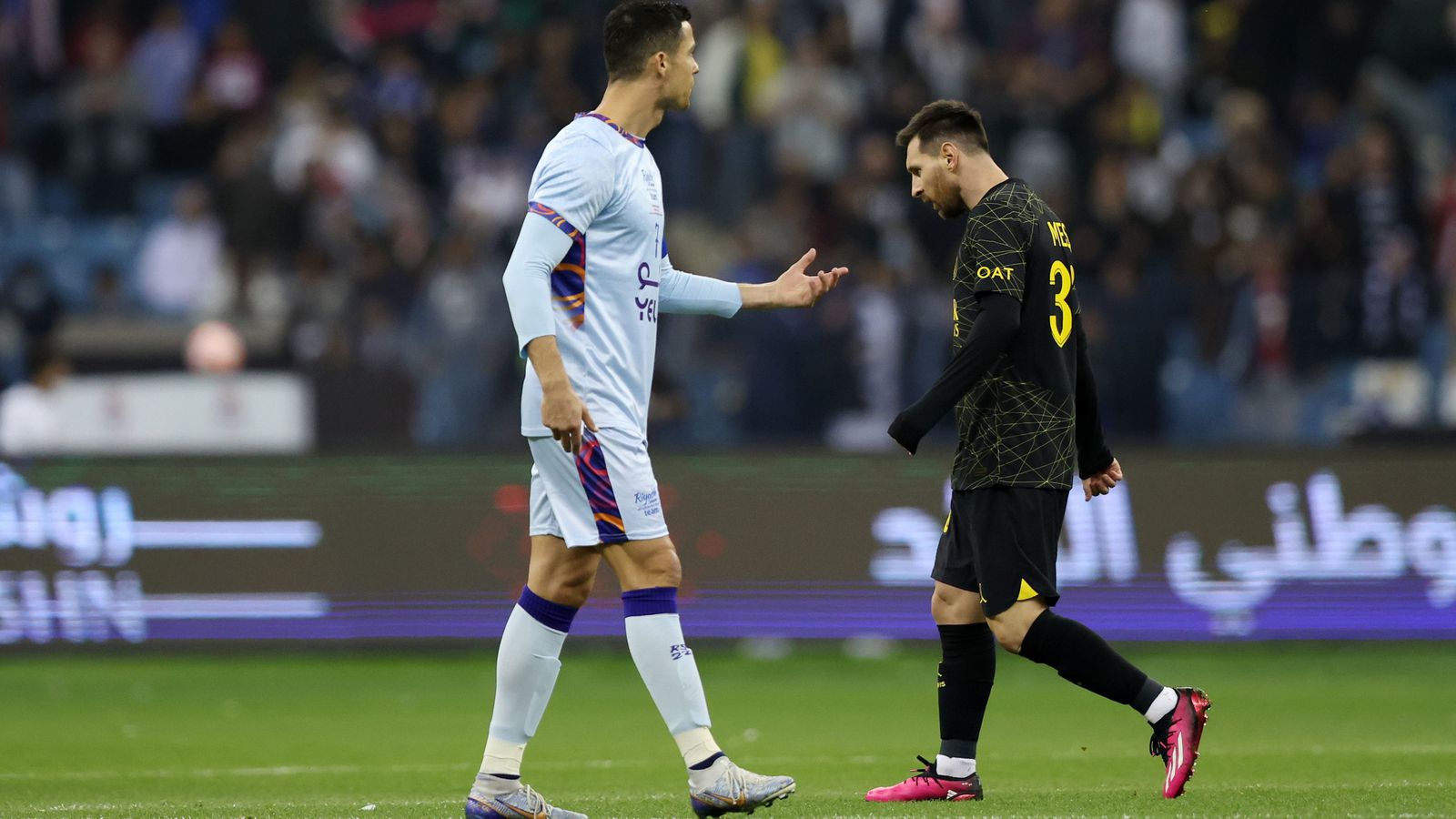 Messi og Ronaldo skoruðu báðir í níu marka stjörnuleik - Vísir