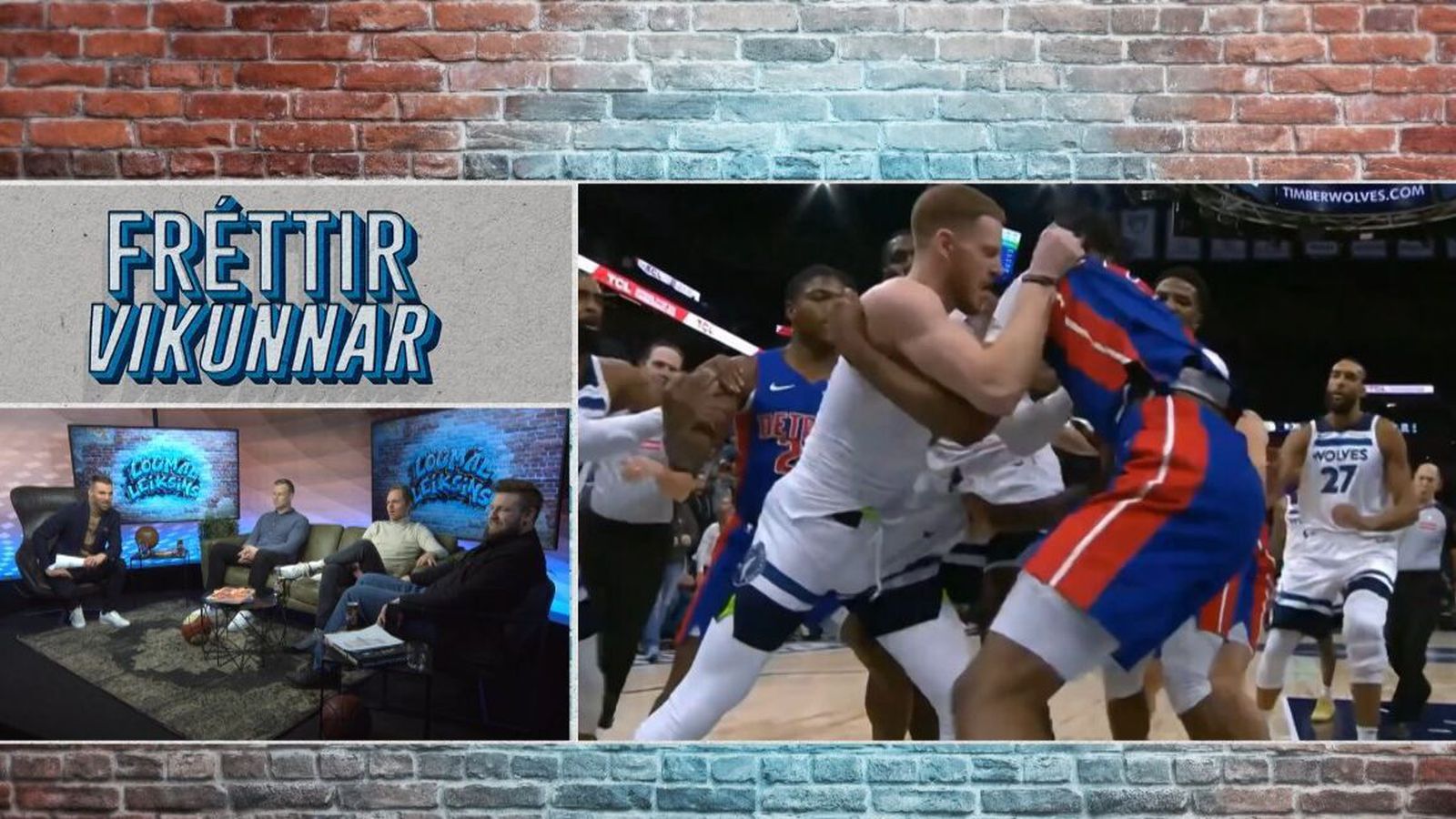 Vildu sjá Kjartan Atla og Rúnar lenda í slag eins og í NBA - Vísir