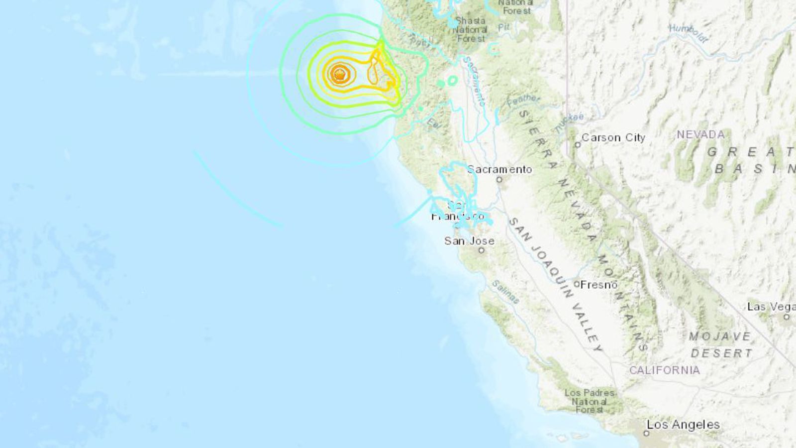 Gífur­lega kröftugur jarð­skjálfti undan ströndum Kali­forníu - Vísir