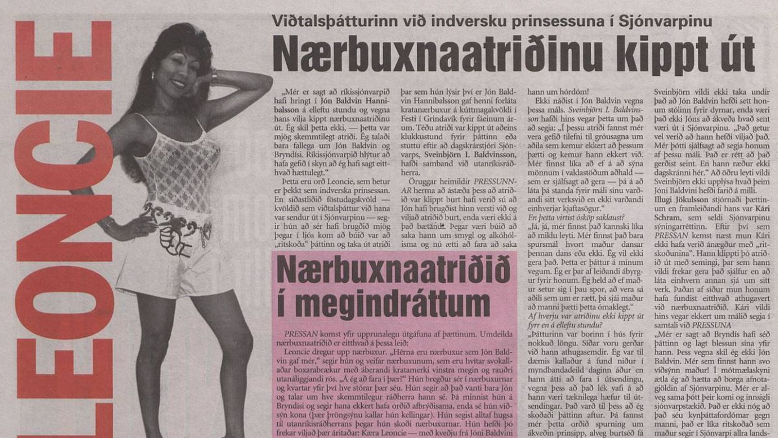 Tekist á um nær­buxna­at­riði og nektar­dans Lenoncie í héraði - Vísir