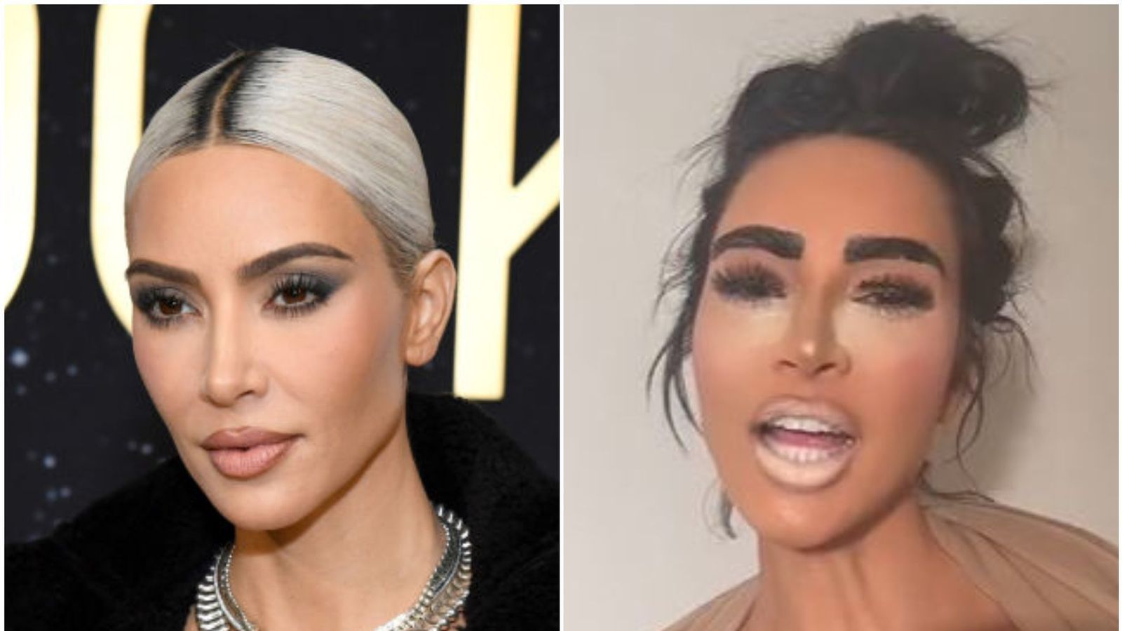 Kim Kar­dashian ó­­þekkjan­­leg í nýju TikTok mynd­bandi - Vísir