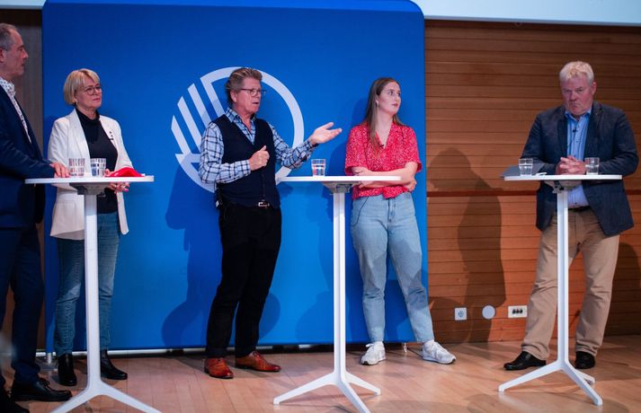 Andi Olofs Palme svífur yfir vötnum á Fundi fólksins - Vísir