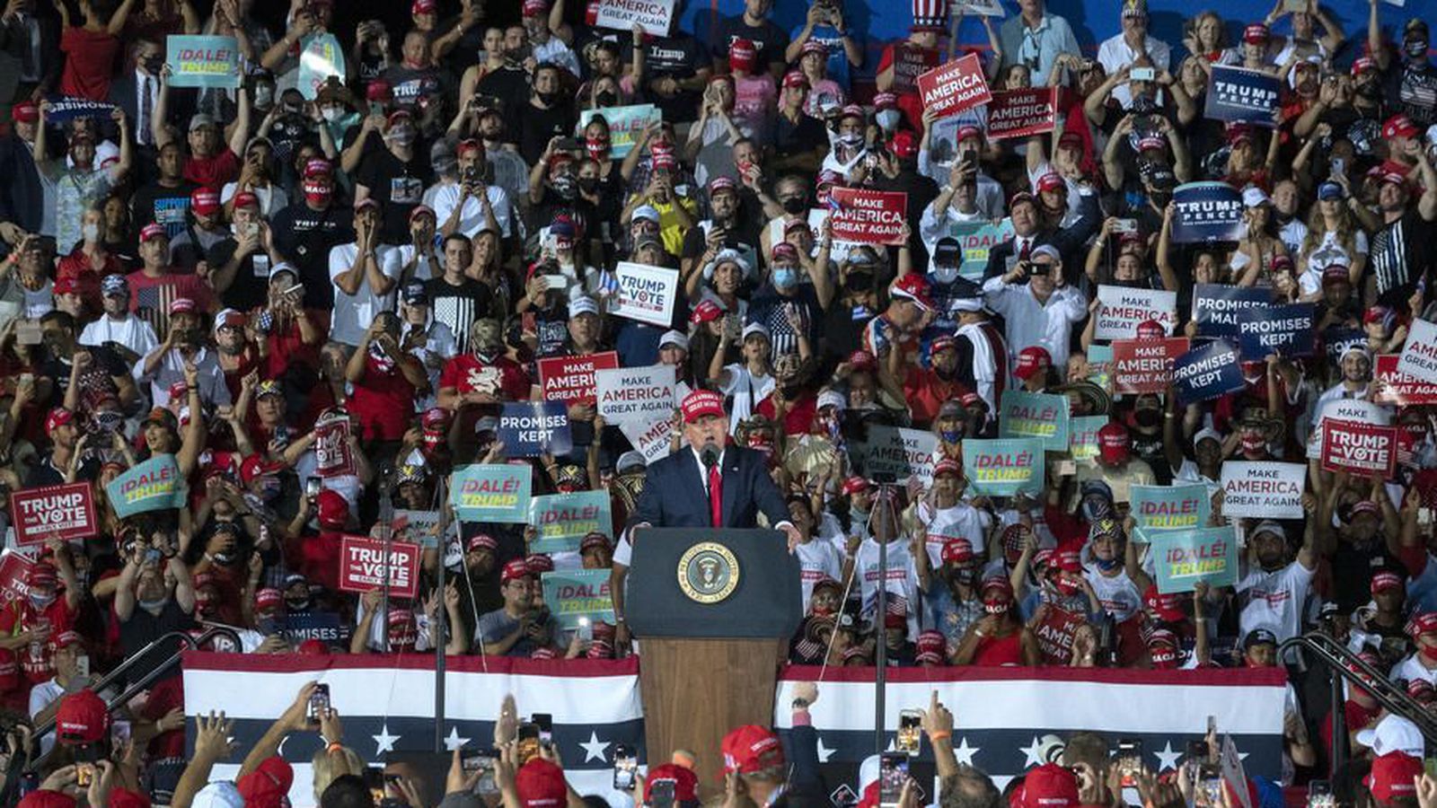 „Rektu Fauci, rektu Fauci“ kölluðu stuðningsmenn Trump - Vísir