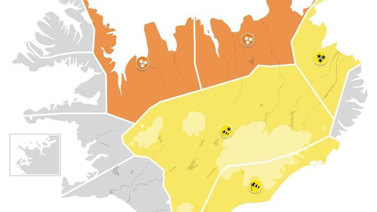 Óvissustig og við­varanir enn í gildi - Vísir