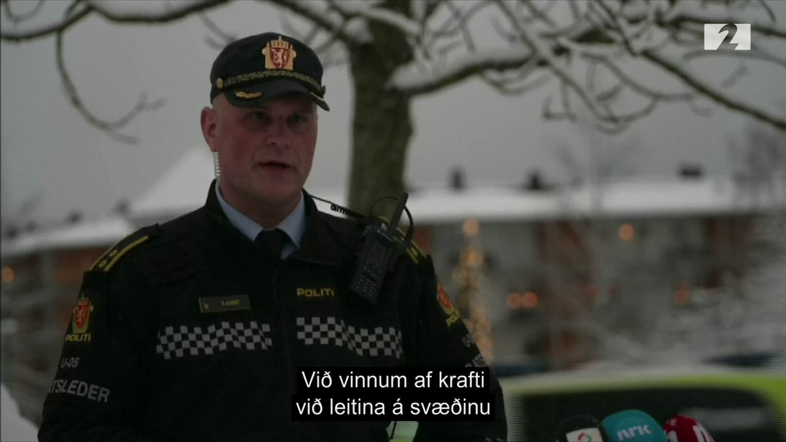 Einn fannst látinn í Ask í dag - Sjónvarp - Vísir