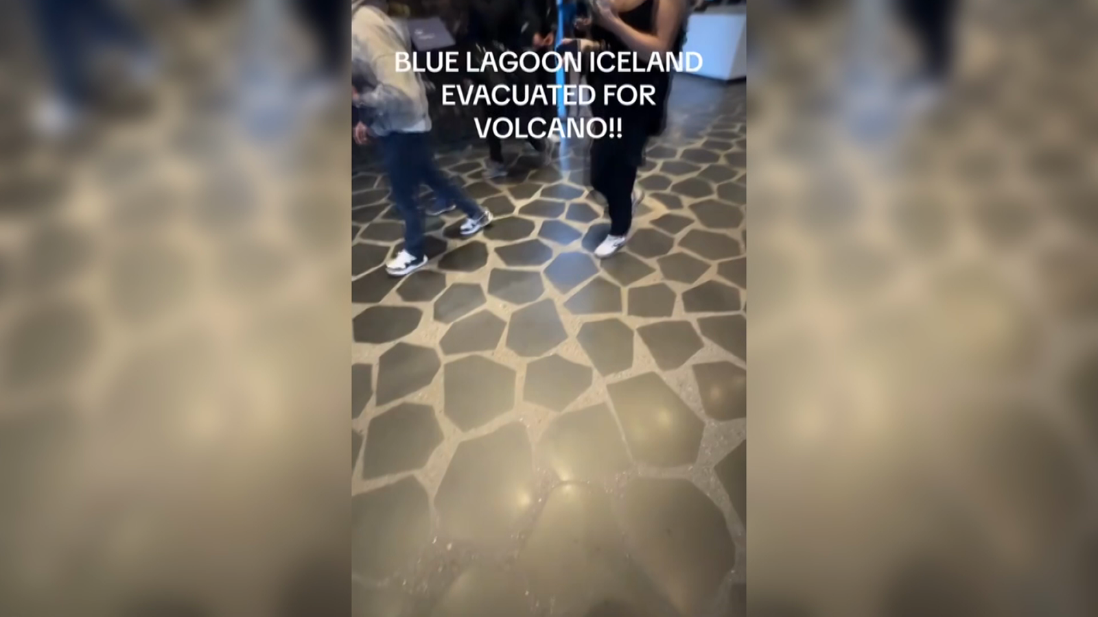 Flúðu Bláa lónið vegna eldgossins - Sjónvarp - Vísir