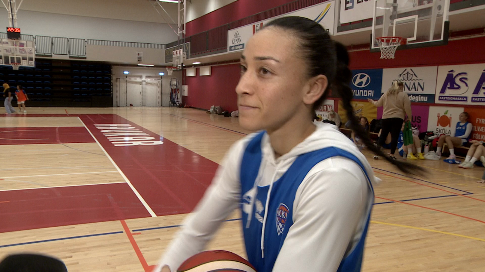 Viðtal við Danielle fyrir Serbíuleikinn - Sjónvarp - Vísir