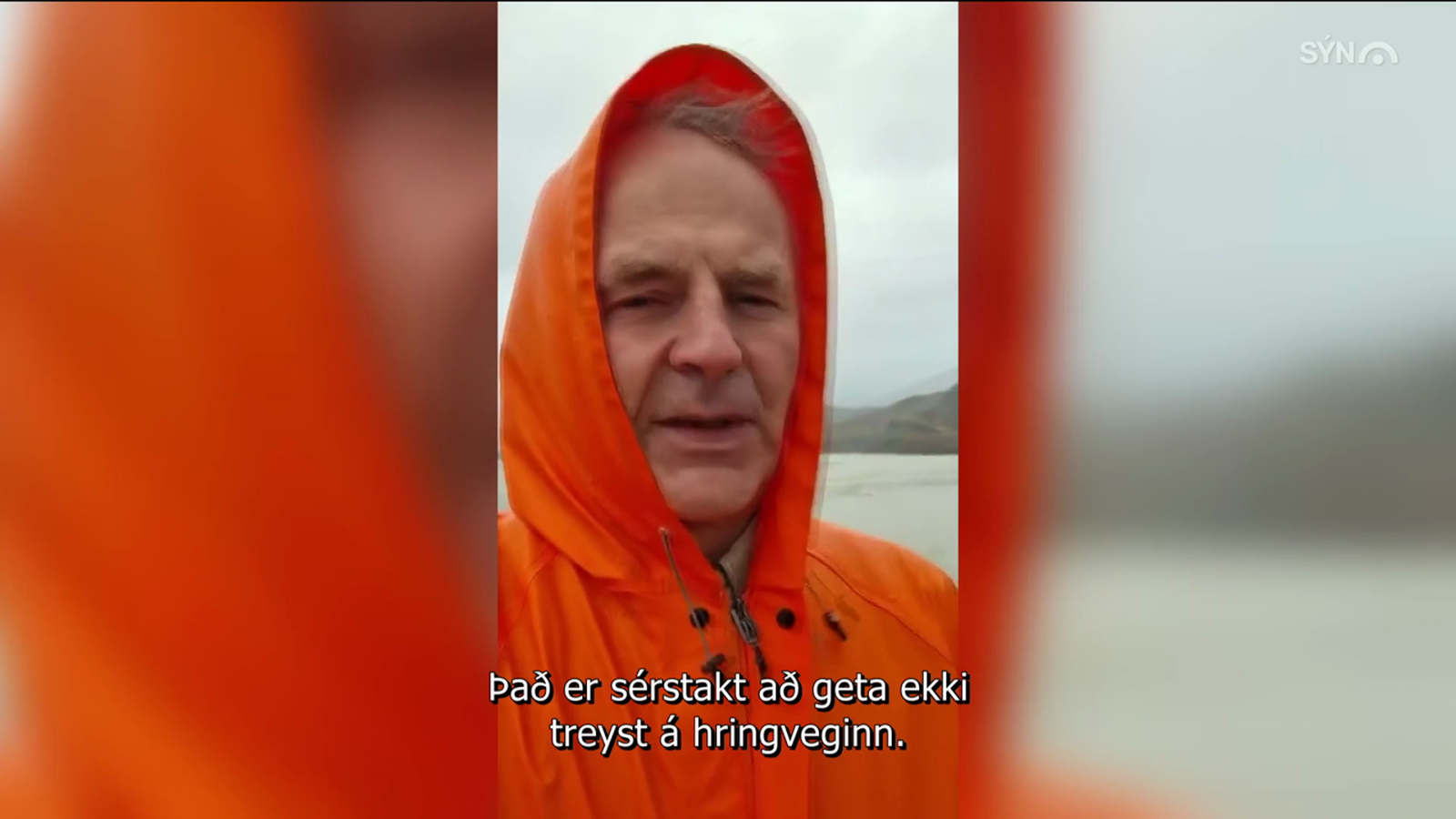 Hringvegurinn fór í sundur - Sjónvarp - Vísir