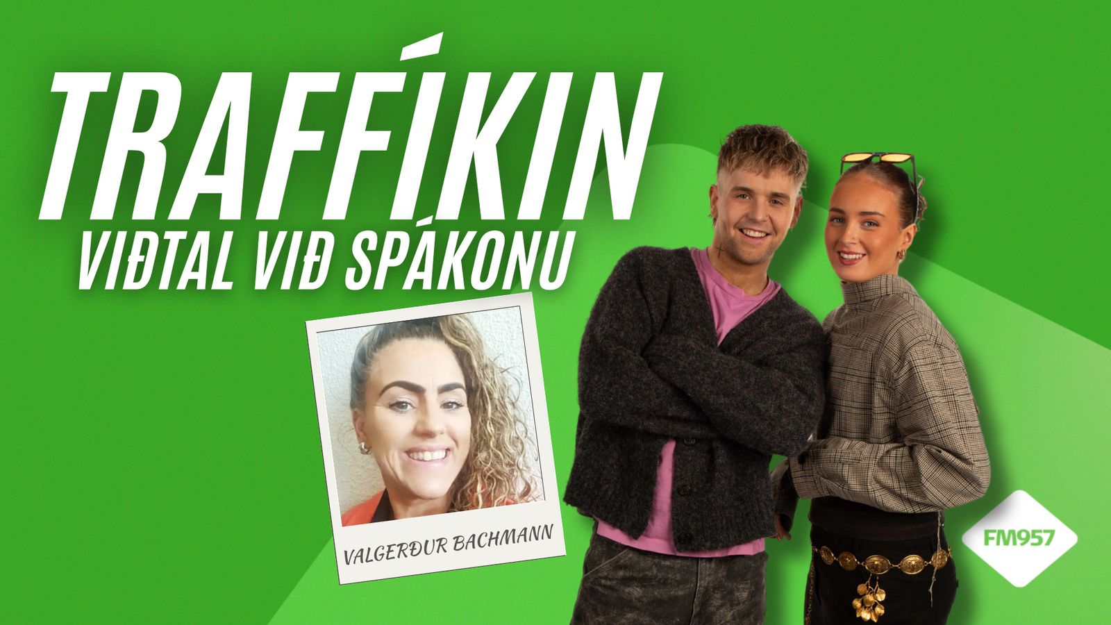 TRAFFÍKIN - Spákona talar um drauga og spáir fyrir Guðjóni og Jónu - Útvarp - Vísir