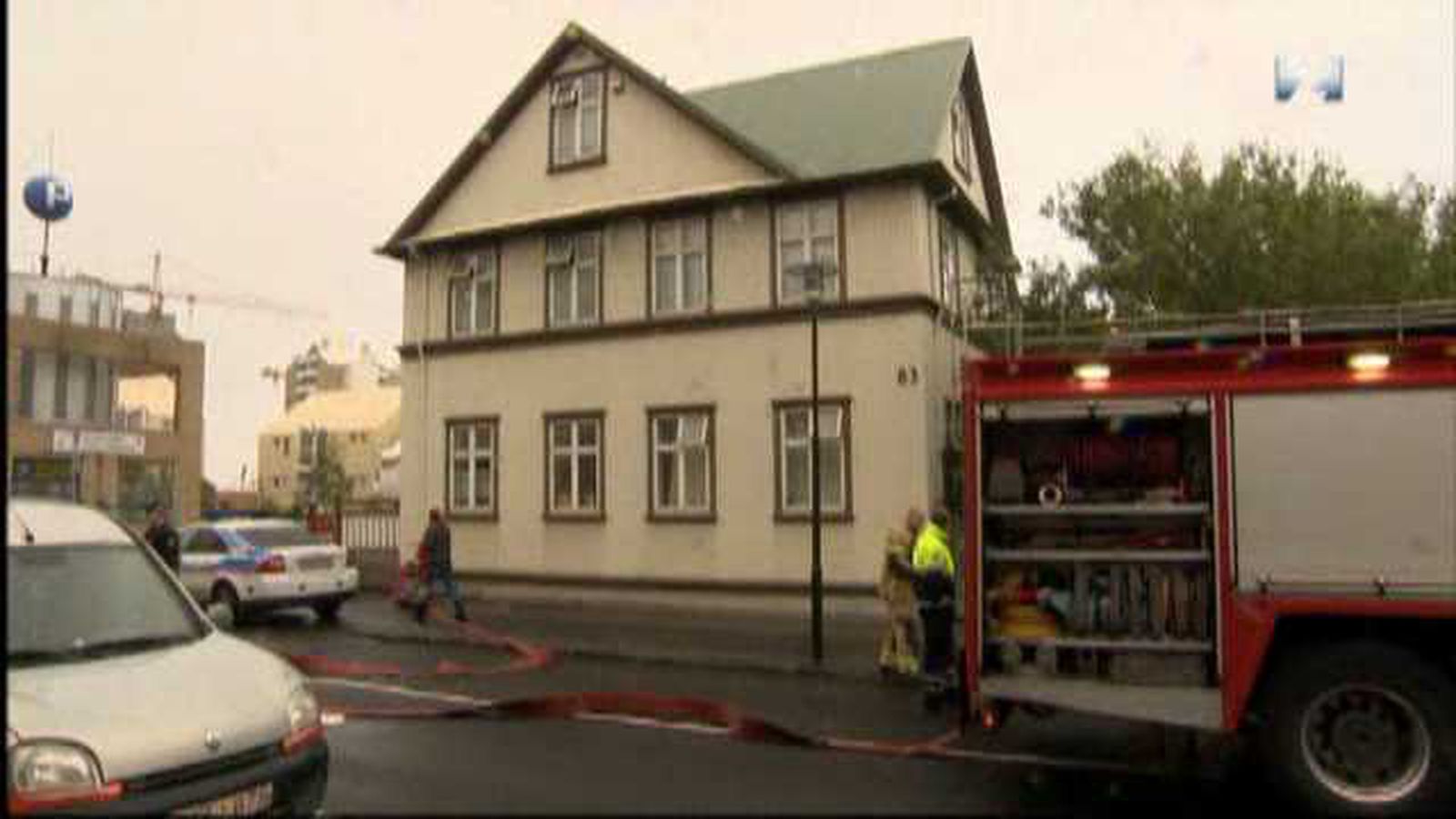 Eldur kom upp í Bjarnaborg - Sjónvarp - Vísir