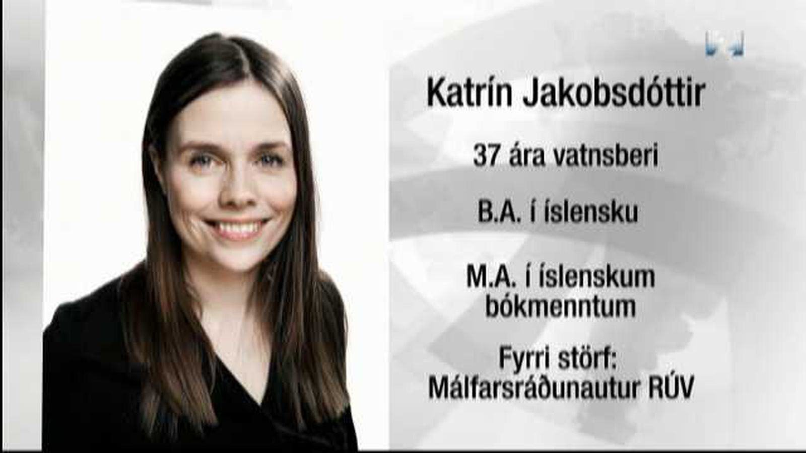 Katrín fer með stjórnartaumana - Sjónvarp - Vísir